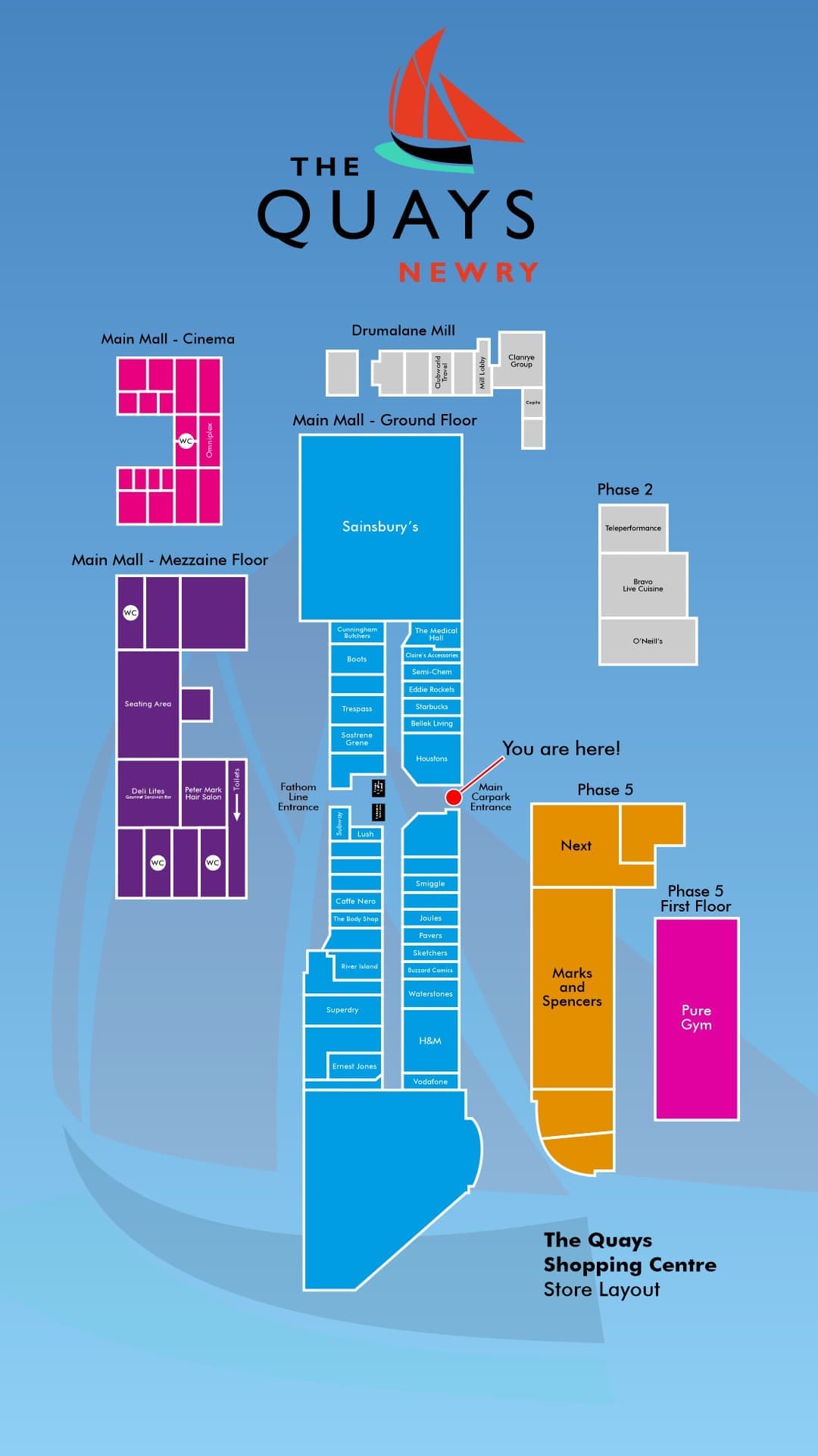 Directory | The Quays Shopping Centre, Newry - Northern Ireland